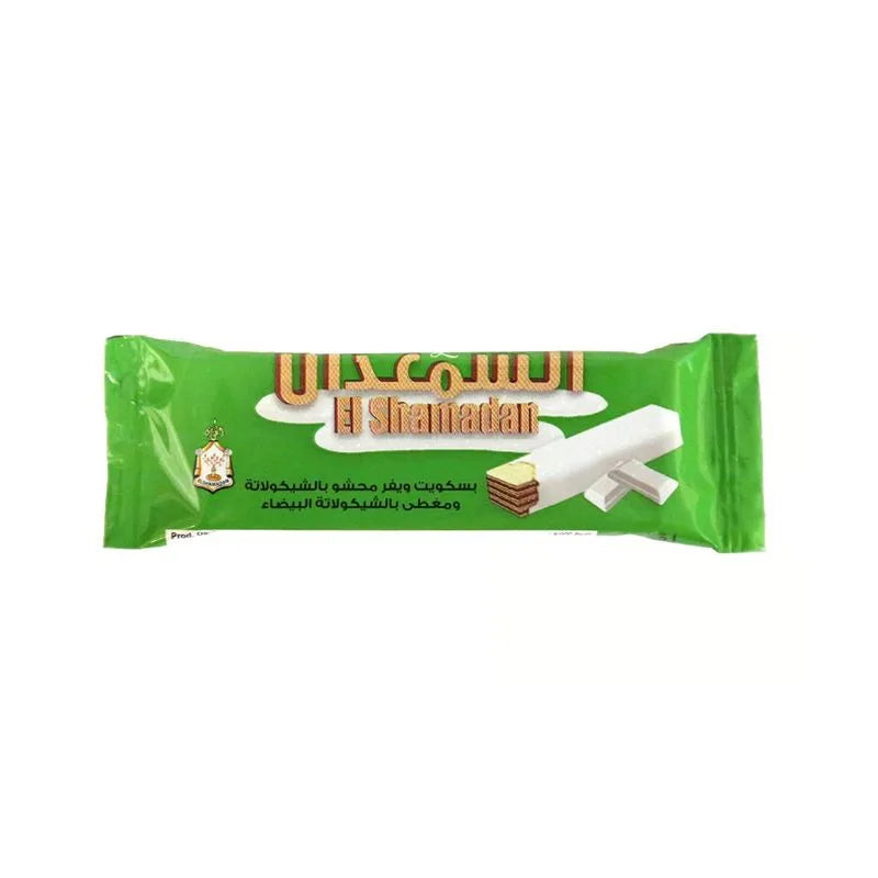 El Shamadan Mega Wafer with Chocolate Filling & White Chocolate Coating ...