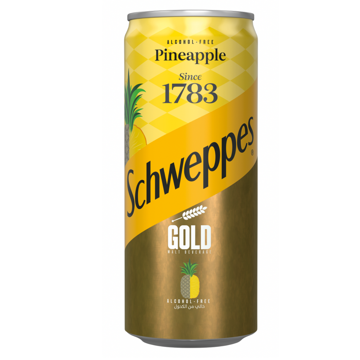Schweppes Gold Pineapple Malt 300ml, Made in Egypt | Elsouk